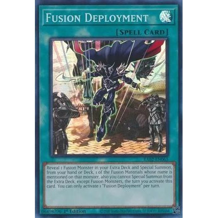[ Bài Yugioh Chính Hãng ] Fusion Deployment - RA02-EN065 - Ultra Rare 1st Edition | Shopee Việt Nam