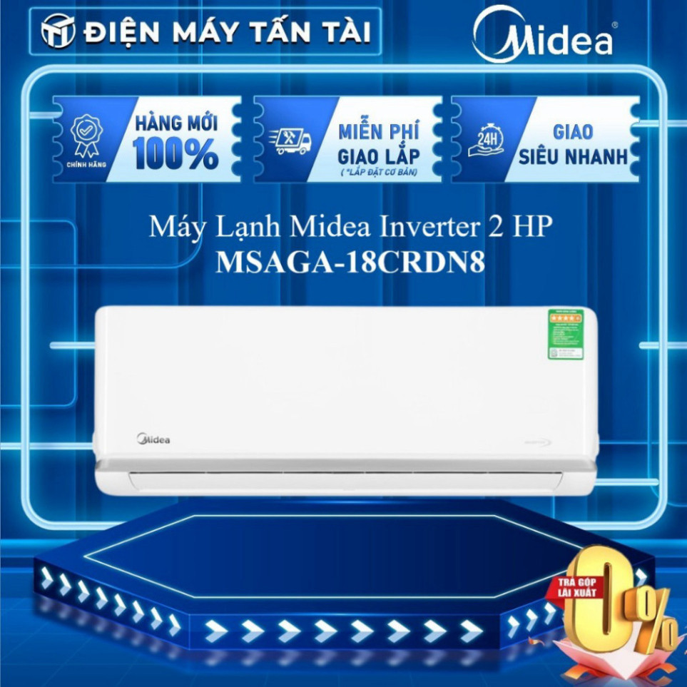 MSAGA-18CRDN8 - Máy Lạnh Midea Inverter 2 HP MSAGA-18CRDN8 - BẢO HÀNH ...