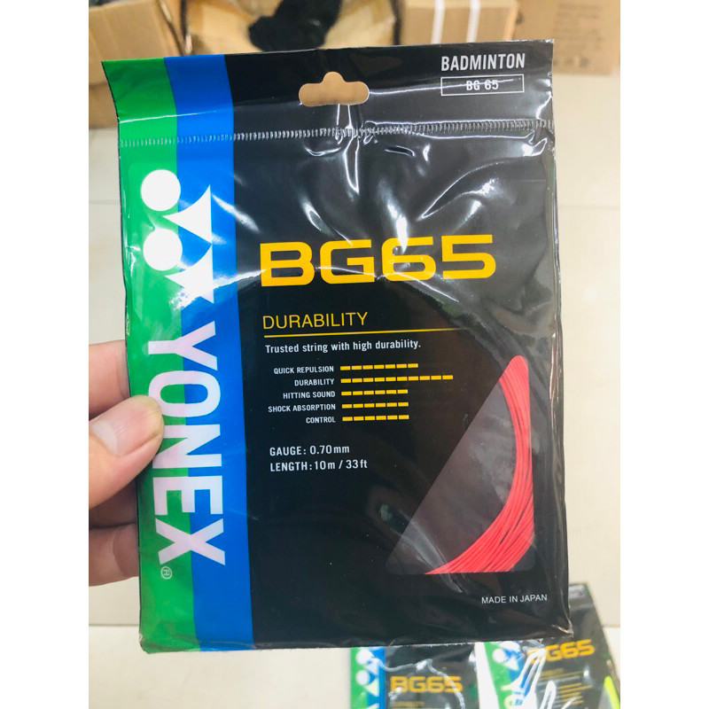 Dây đan vợt cầu lông yonex BG65 0.7mm chính hãng | Shopee Việt Nam