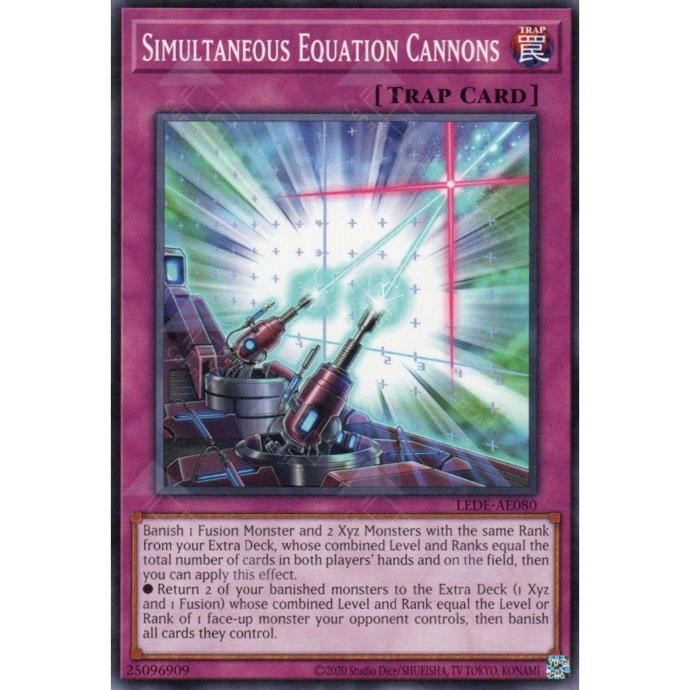 [ Bài Yugioh Chính Hãng ] LEDE-AE080 Simultaneous Equation Cannons ...