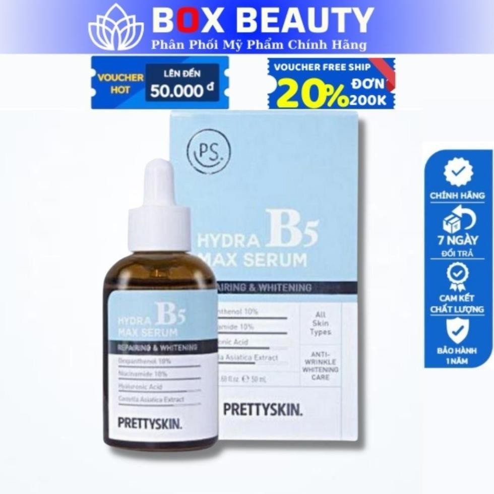 Tinh Chất Phục Hồi Da HYDRA B5 MAX SERUM PRETTYSKIN Hàn Quốc Giúp Dưỡng Trắng Phục Hồi Da 50ml ...