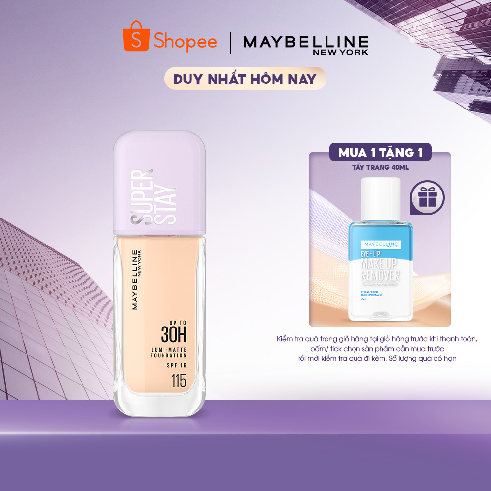 Kem nền bắt sáng Superstay Lumi Matte 30H che phủ siêu nhẹ mặt Maybelline New York 35ml [MỚI ...