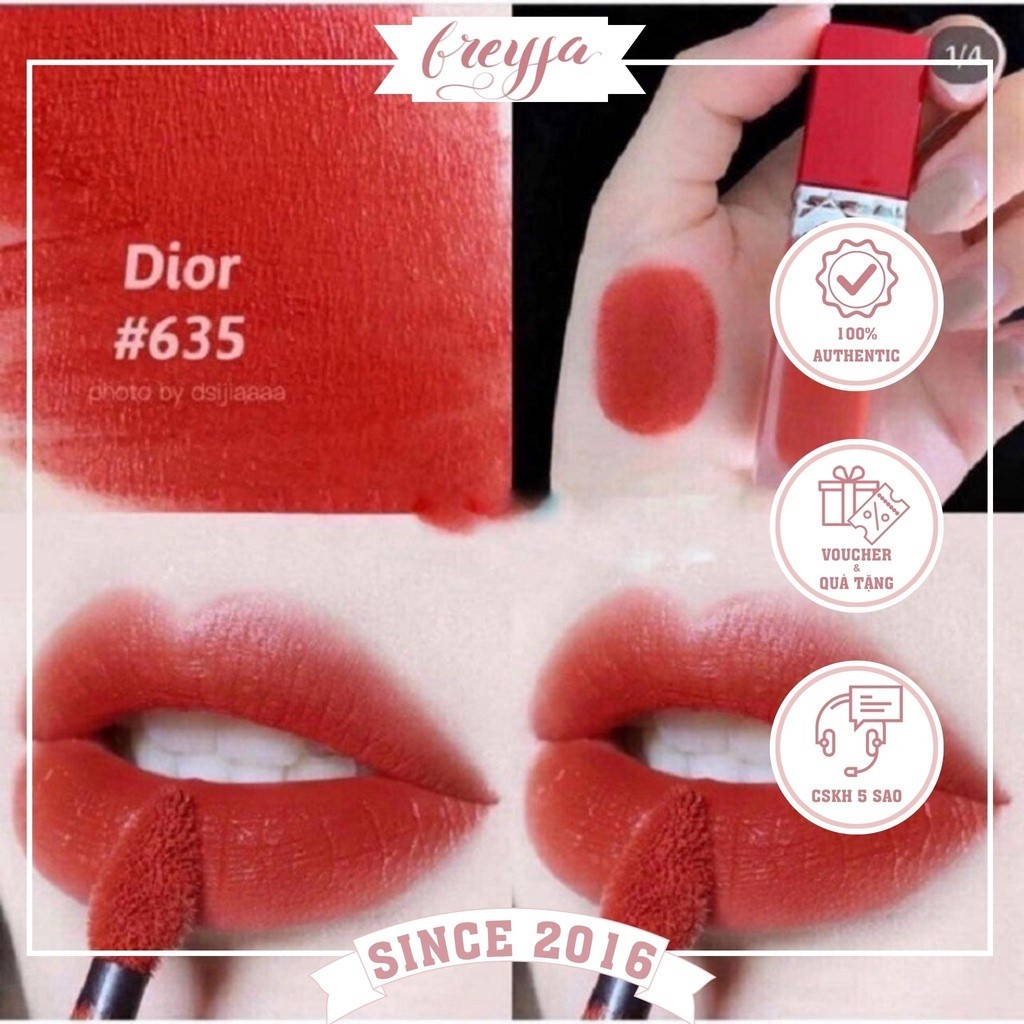 Son Kem Dior 635 Ecstase Ultra Care Liquid Màu Đỏ Gạch Siêu Hot ...