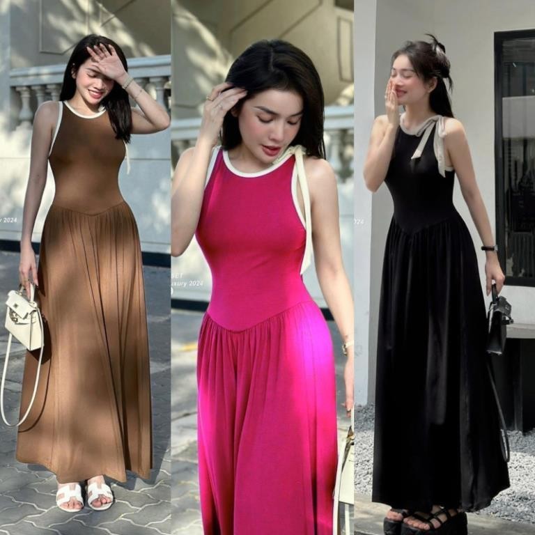 Đầm Body Nữ 2 Dây,Váy Body Nữ Dáng Dài Chất Liệu Cao Cấp Cháy Phố Đi Chơi Mẫu Mới Nhất PILYCO ...