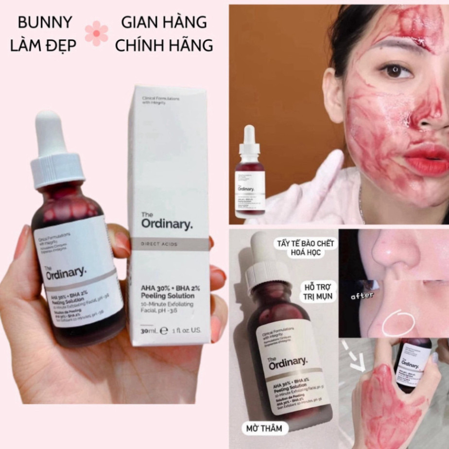 Serum Peel da AHA 30%+BHA 2% The Ordinary Tinh chất tẩy da chết không ...