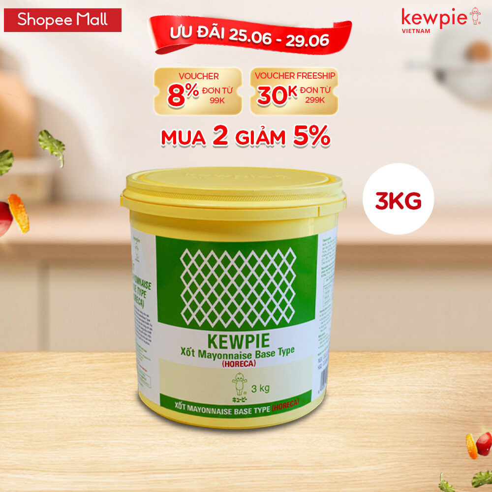 Xốt Mayonnaise Base Type (Horeca) - Kewpie (Xô 3kg) | Shopee Việt Nam