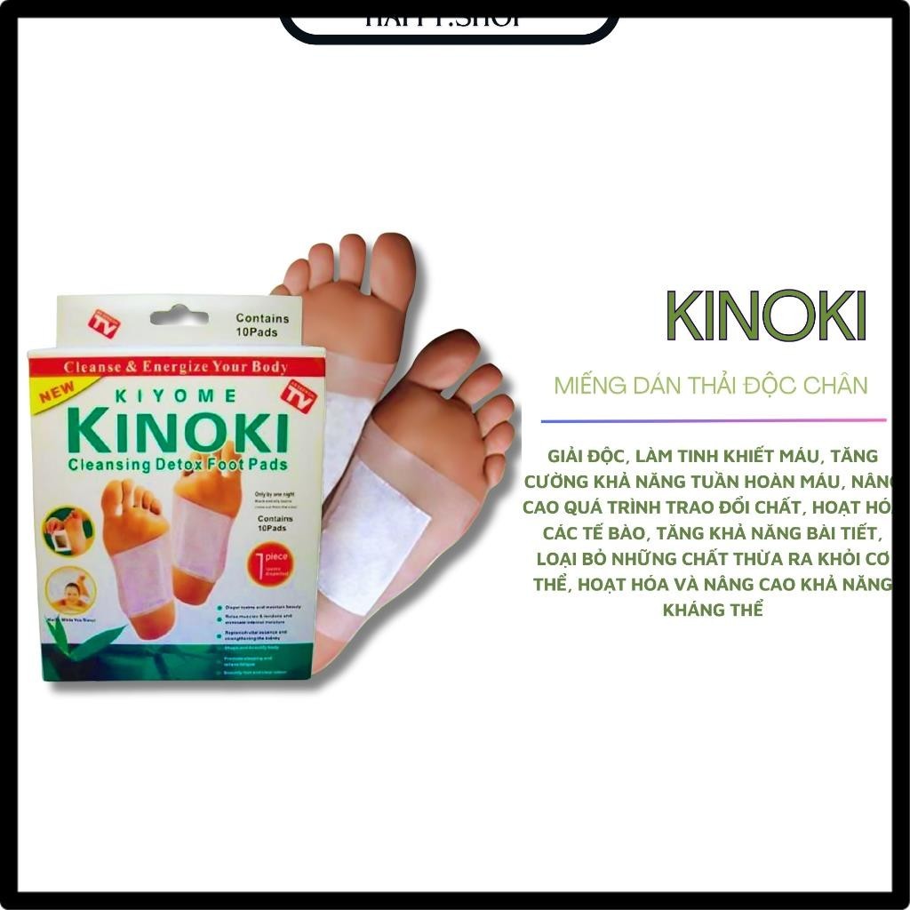 Miếng dán chân thải độc tố Kinoki Detox Foot Patch Nhật Bản, miếng dán ...