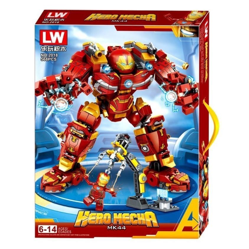 Lắp ráp Iron Man 2018/568 Đồ chơi lắp ráp xếp hình Avengers siêu anh ...