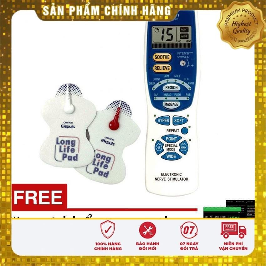 Máy massage Omron HV-F128 (Trắng) + Tặng 1 khẩu trang than hoạt tính Neomask | Shopee Việt Nam