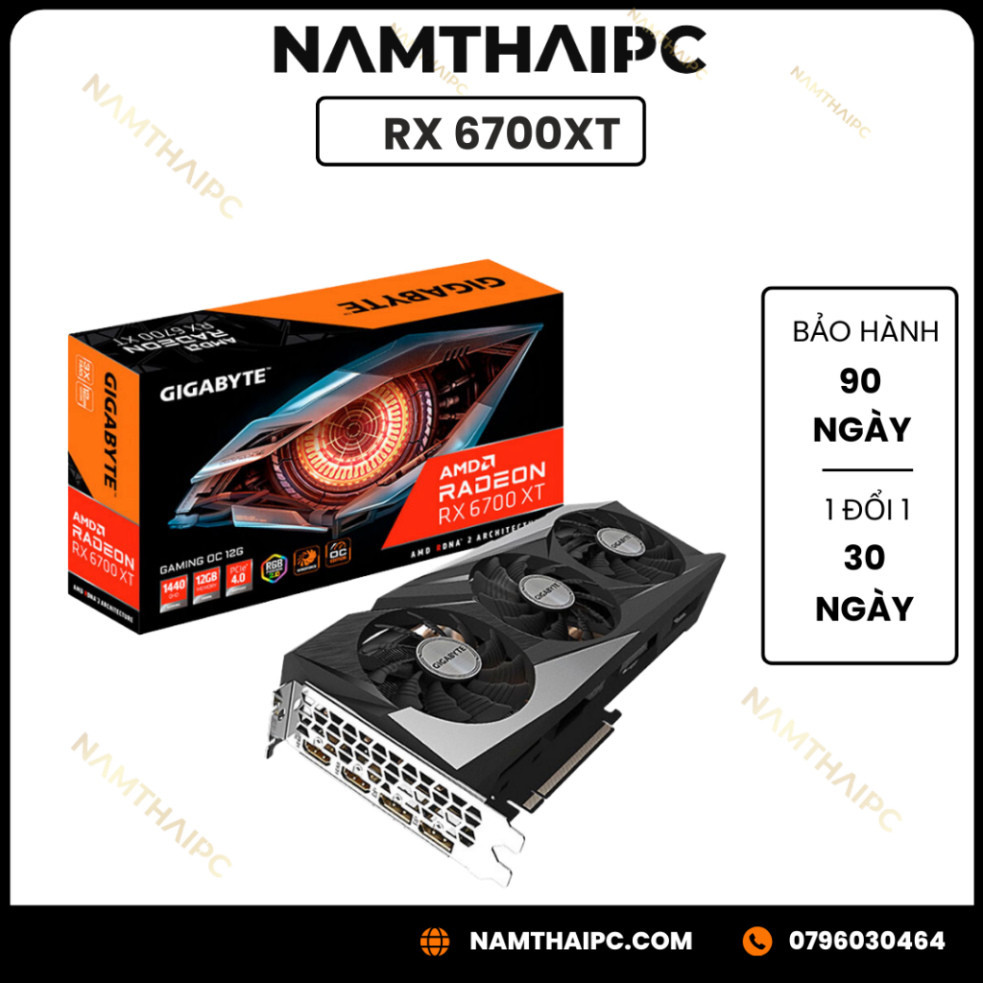 CARD MÀN HÌNH GIGABYTE Radeon RX 6700 XT GAMING OC 12G , MSI 6700XT ...