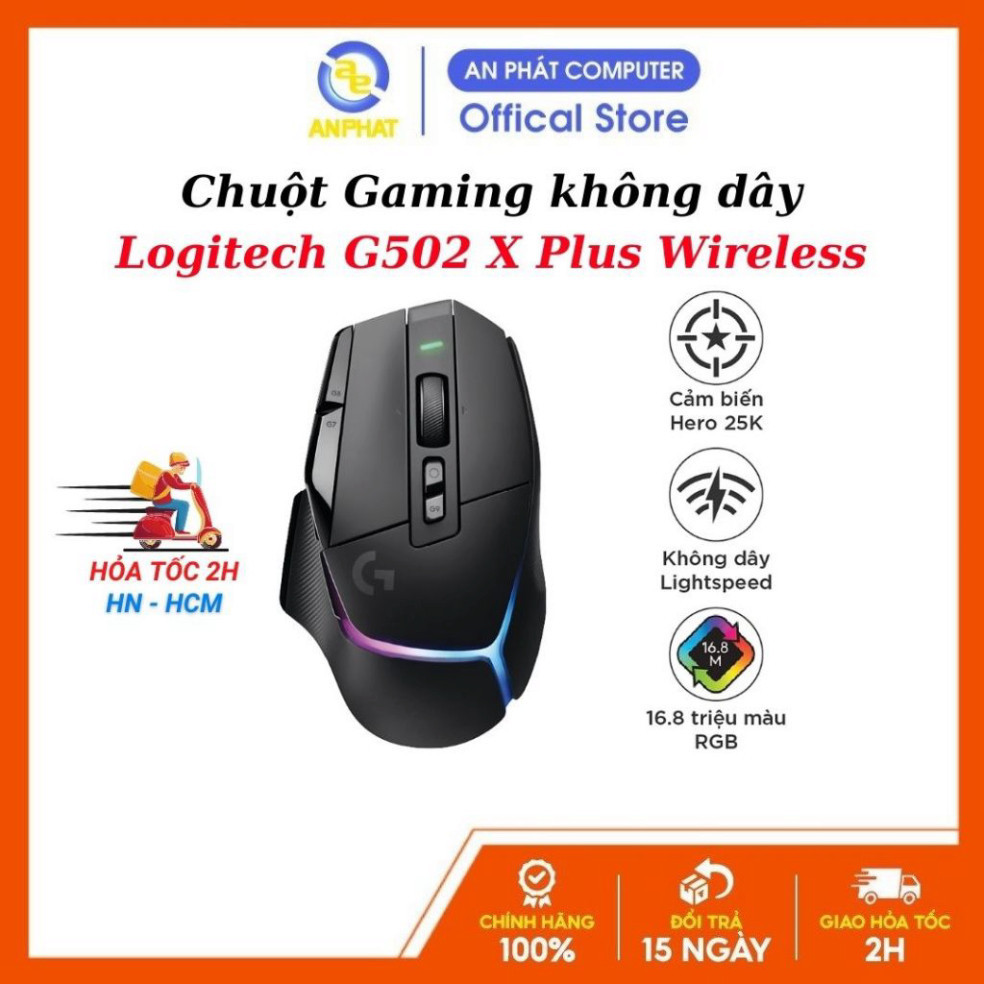 Chuột Logitech G502 X Plus Wireless Black | Shopee Việt Nam