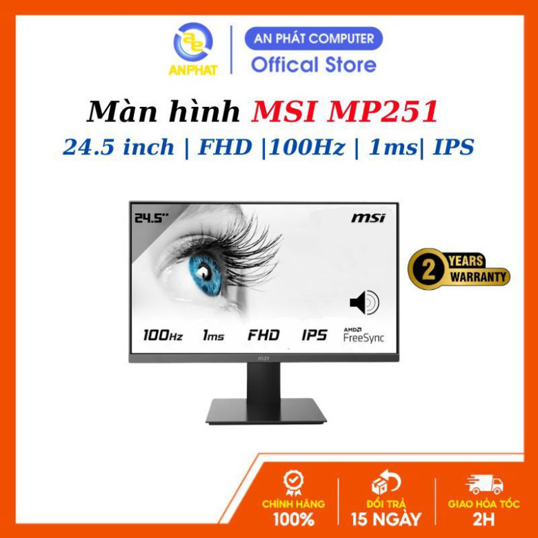 Màn Hình MSI PRO MP251 / MP245 / MP252 (24.5 inch - IPS - FHD - 100Hz ...