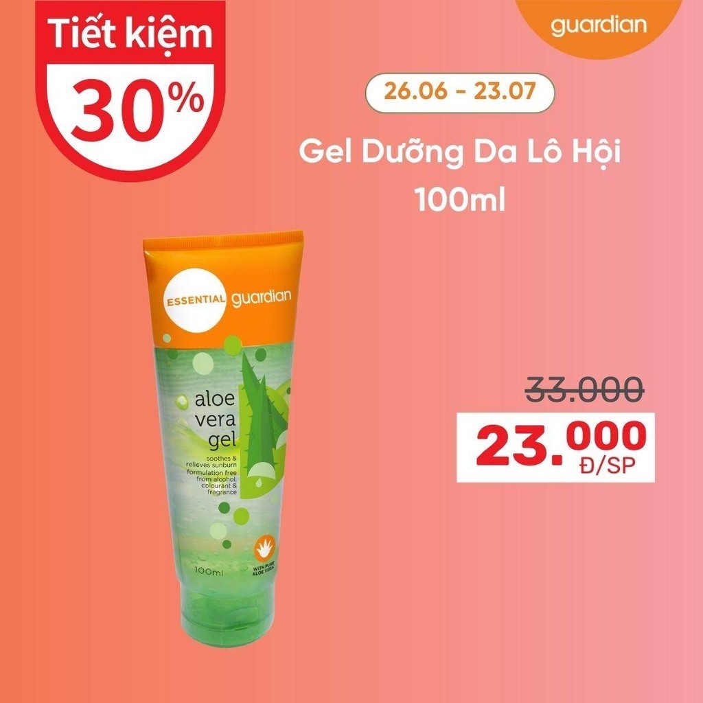 Gel Dưỡng Ẩm Guardian Aloe Vera Gel Chiết Xuất Lô Hội / Nha Đam 100ml ...
