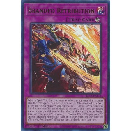 [ Bài Yugioh Chính Hãng ] Branded Retribution - BLTR-EN113 - Ultra Rare ...