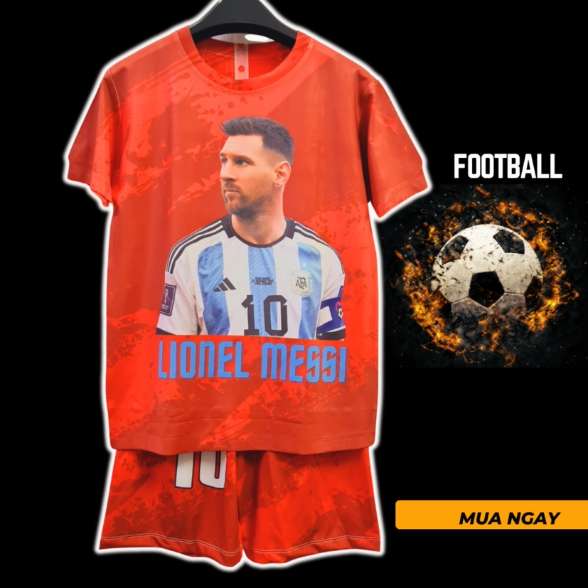 Đồ đá banh RONALDO & MESSI cho bé - đồ đá bóng - đồ bóng đá - bộ quần ...