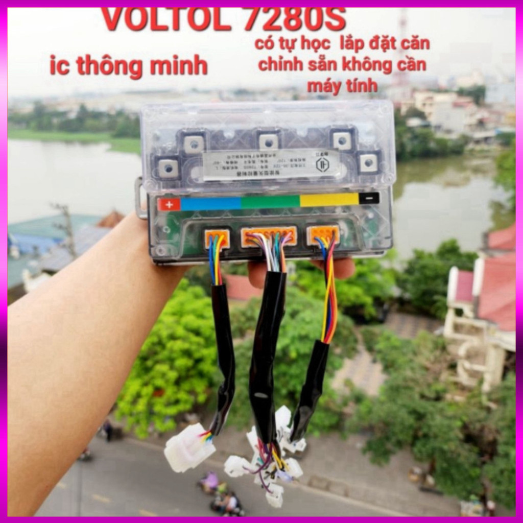 Bộ điều khiển xe điện voltol 7280s 2000w max.Lắp xmen.gogo.Ic80s ...