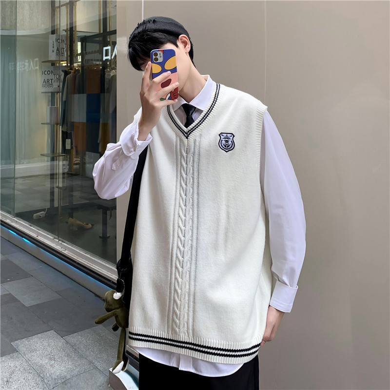 Áo sweater gile nam nữ unisex nam sinh trung học, Áo gile sweater ...
