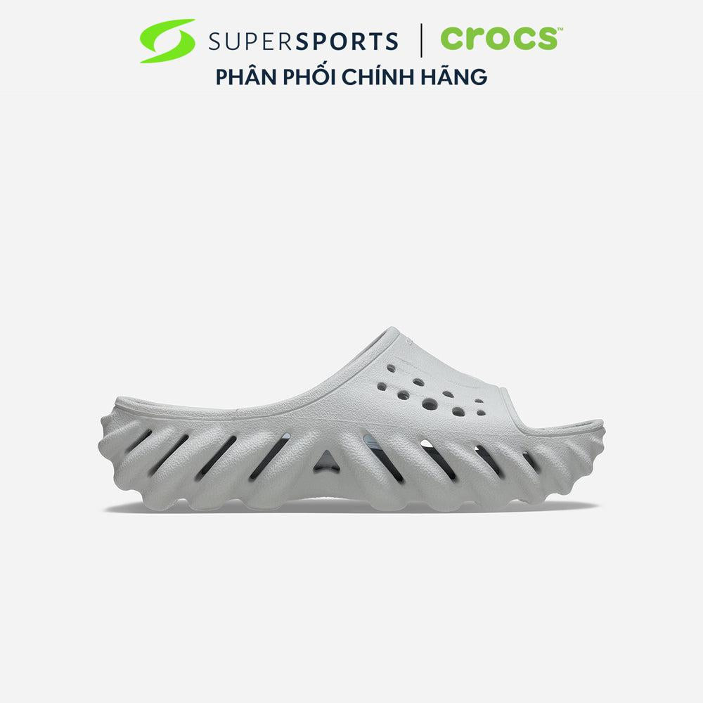 Dép Quai Ngang Unisex Crocs Echo - Xám 208170-1FT | Shopee Việt Nam