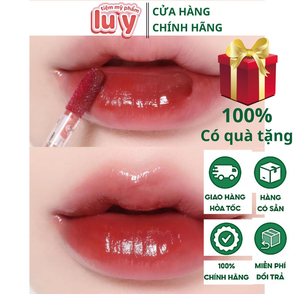 Son Tint Bóng Romand Juicy Lasting Tint Glasting Tint Siêu Lì Căng