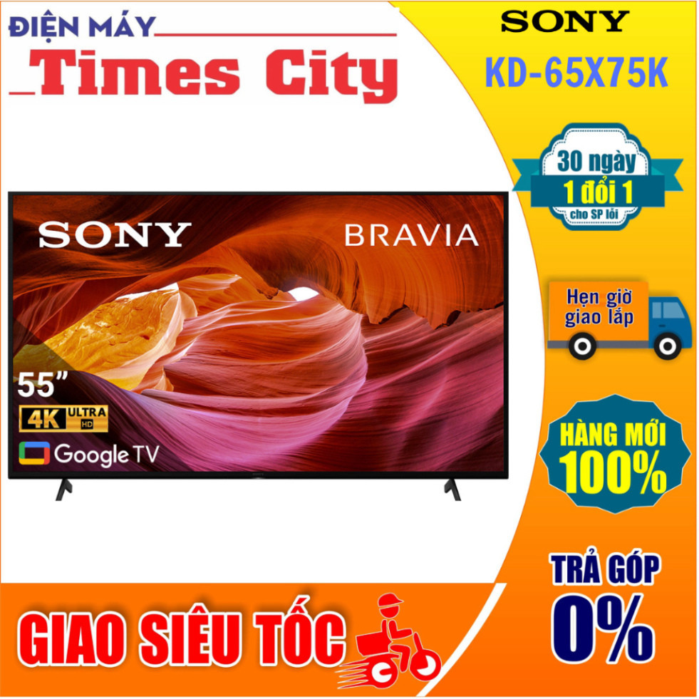 Google Tivi Sony 4K 65 inch KD-65X75K chính hãng 100% | Shopee Việt Nam