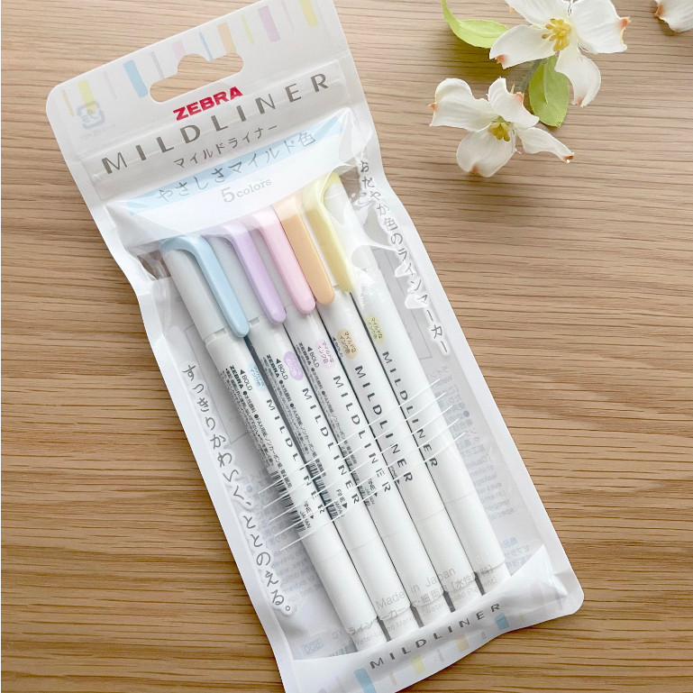 Bút đánh dấu 2 đầu Zebra MILDLINER Highlight WKT7 - Màu mới 2022 - Hàng ...