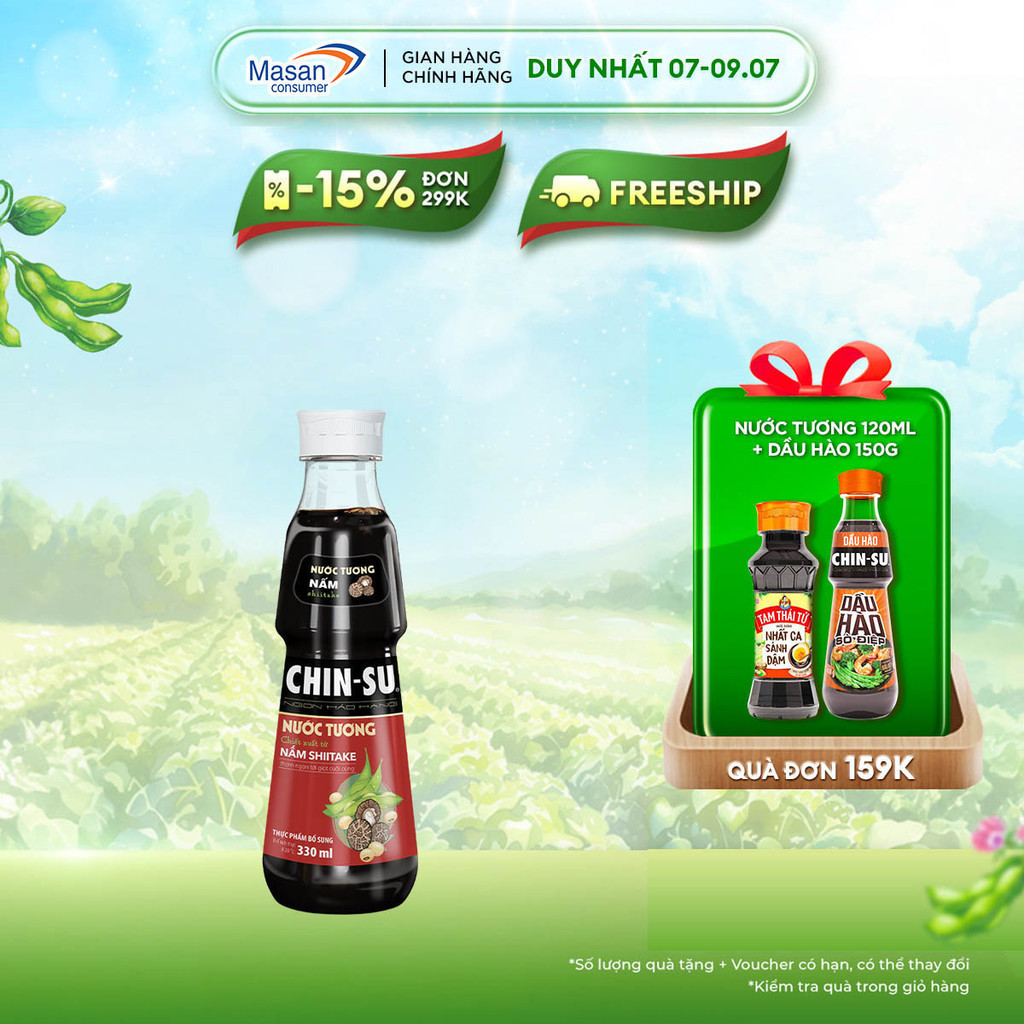 Nước Tương CHIN-SU Nấm Shiitake Chai 330ml | Shopee Việt Nam