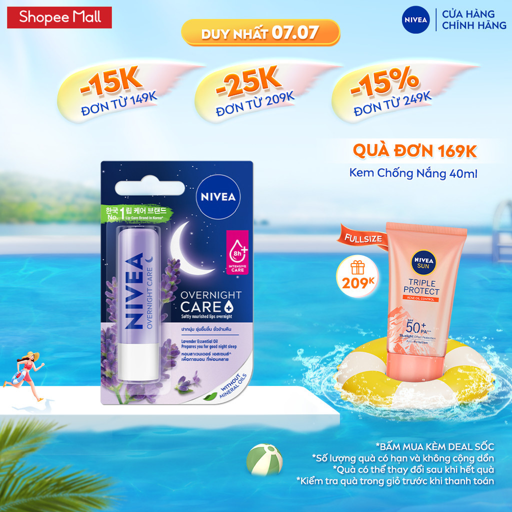 Son Dưỡng NIVEA Ban Đêm Hương Lavender (4.8 g) - 88068 | Shopee Việt Nam