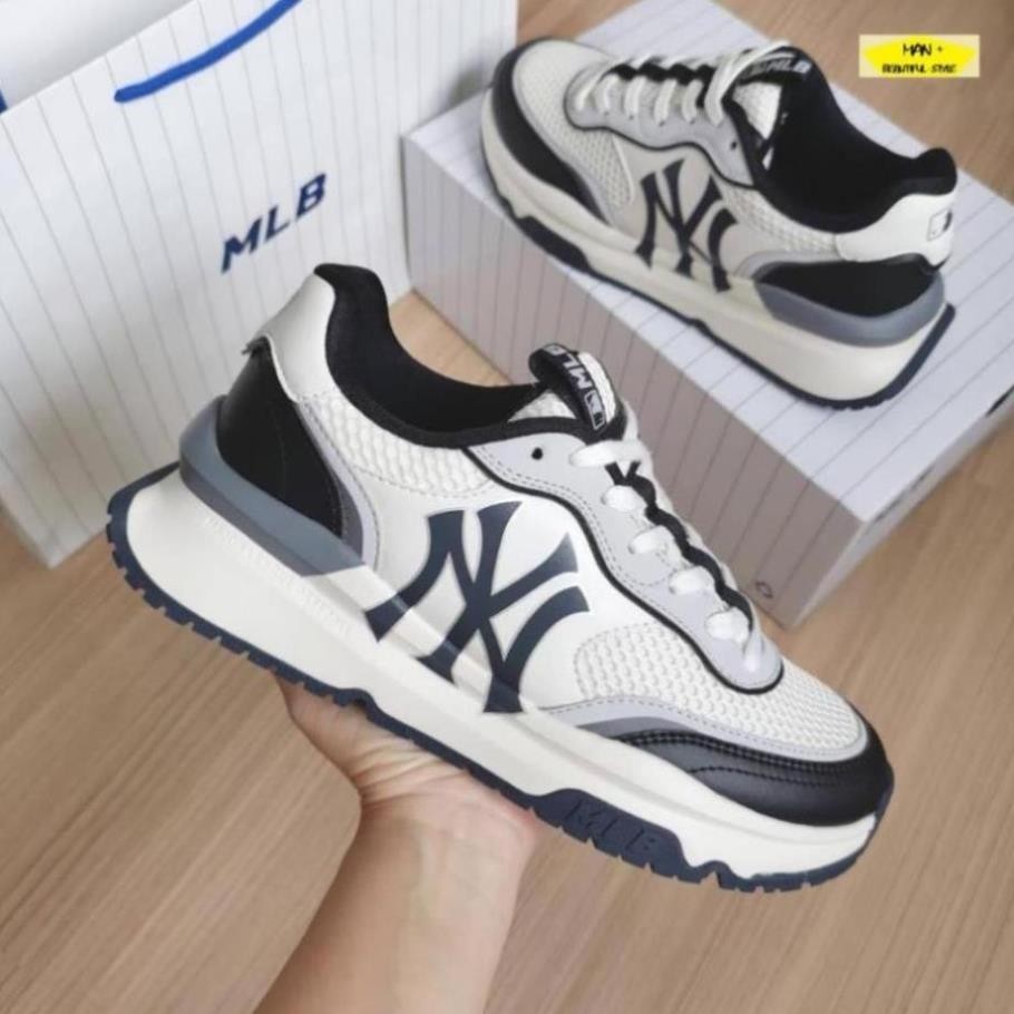 Giày MLB Chunky Runner New York Yankees Black, Sneaker MLB Liner Mid ...