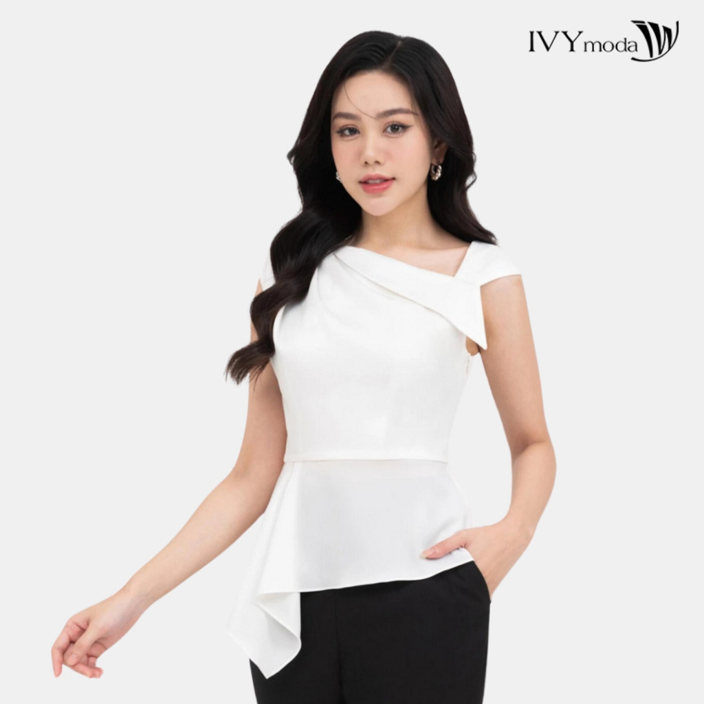 Áo sơ mi Peplum nữ vai kiểu IVY moda MS 16B9705 | Shopee Việt Nam