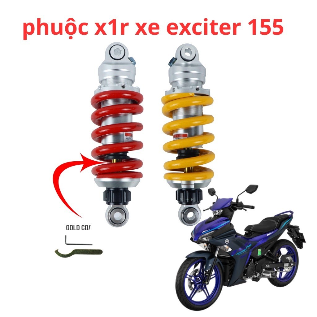 phuộc x1r chính hãng dành cho xe exciter 155 cực êm không bình dầu có ...