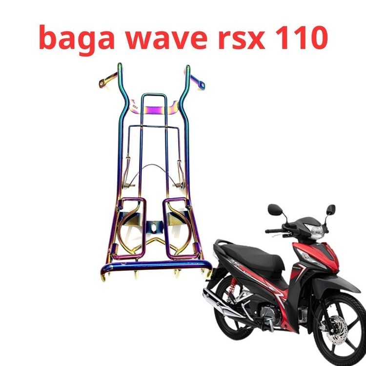 baga xe wave rsx 110 2014-2025 10li hàng dày dặn chắc chắn inox 7 màu ...