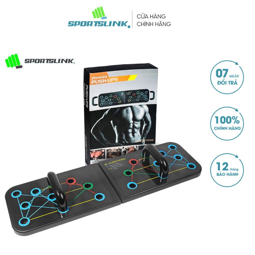 Dụng cụ hít đất, chống đẩy đa năng 10 in 1 Sportslink push up gymlink ...