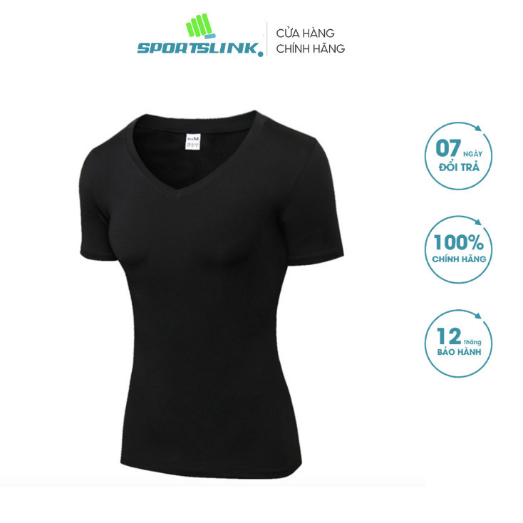 Áo Thun Thể Thao Nữ Cổ V Sportslink Fitness Running V2118 | Shopee Việt Nam