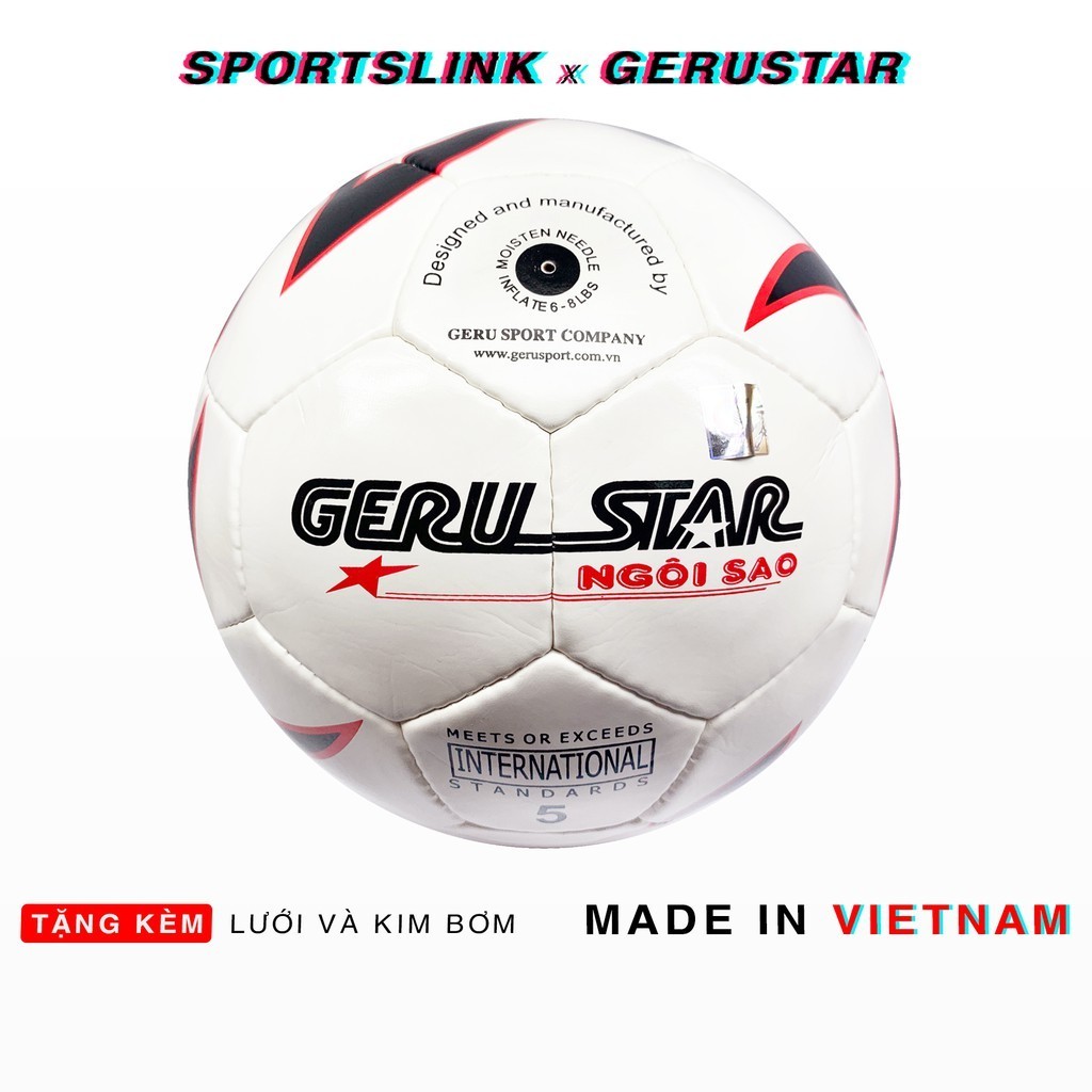 Bóng đá Gerustar Size 5 Sao Kim | Shopee Việt Nam