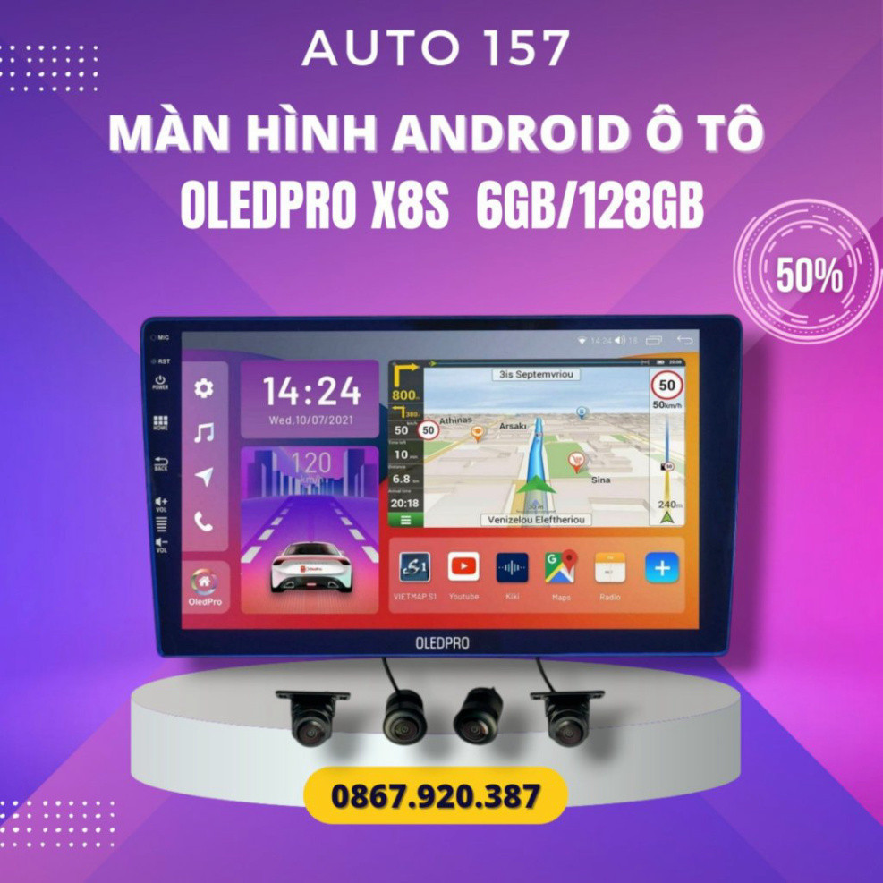 Màn Hình Android OLED PRO X8S New 6GB/128 chip 8 nhan 7862 manh me ...