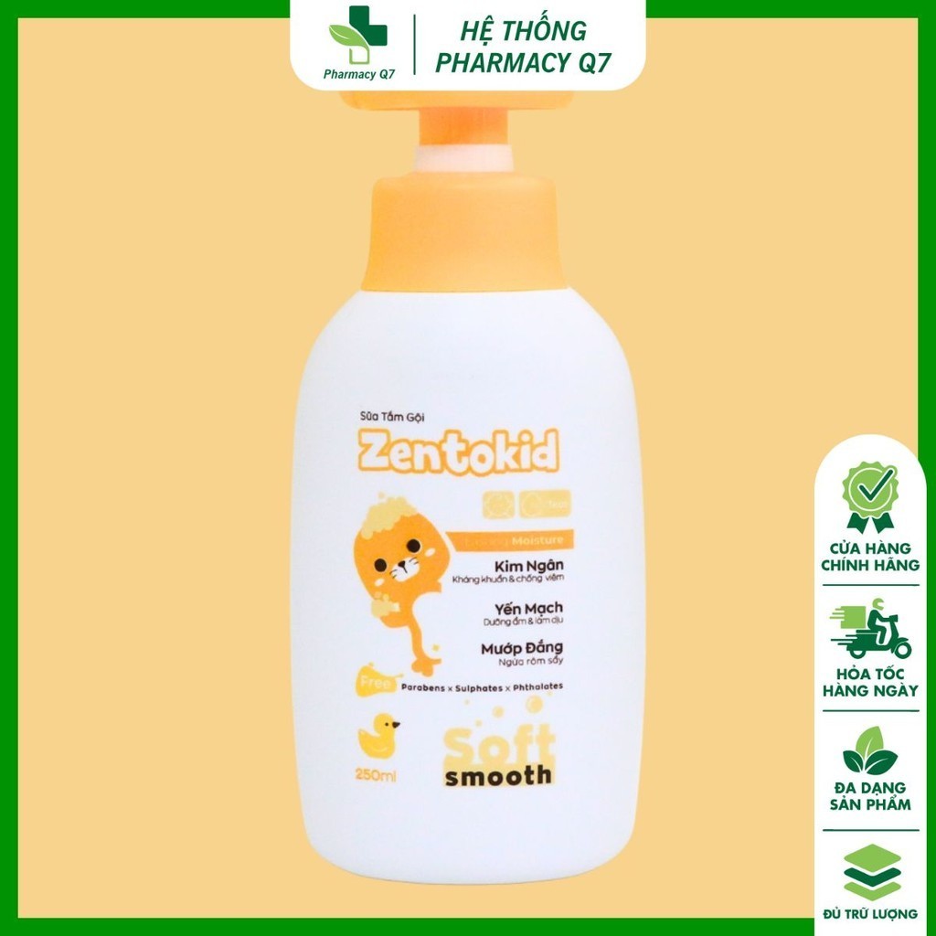 Sữa tắm gội Zentokid - Sạch da khỏe tóc, dưỡng ẩm (Chai 250ml) | Shopee ...