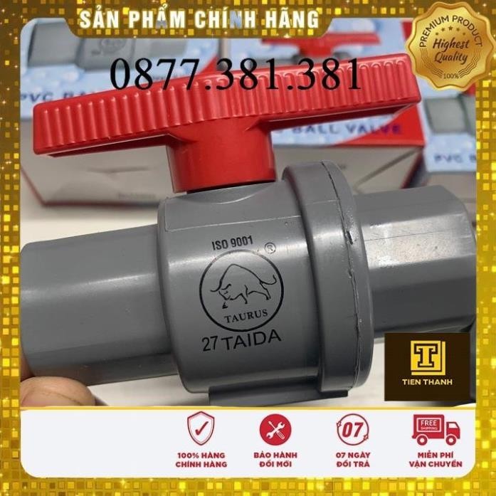 Van Nhựa Có Răng, Khóa Ren PVC Phi 21 - 27 - 34 TAIDA - BH 12 Tháng ...