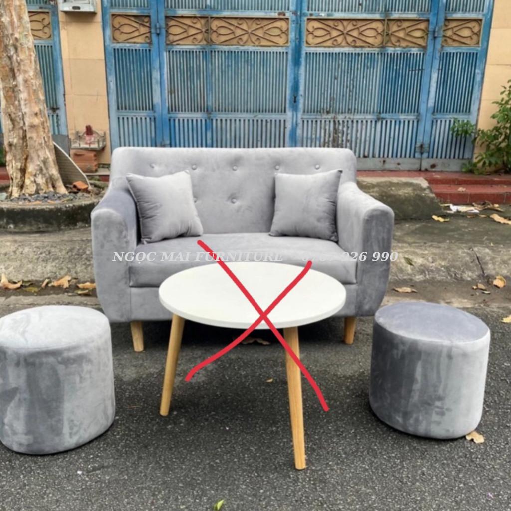 Sofa mini 1m2 văng thuyền cao cấp, ghế ngồi mini dài 1m20 nhung - làm ...
