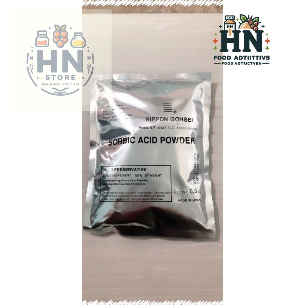 Phụ gia chất bảo quản - Acid Sorbic Nhật 1KG_Thùng 25Kg | Shopee Việt Nam