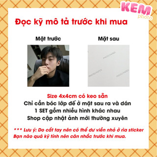 SET 70 sticker niêm phong PANG BOWEN - Đã cắt rời - Tem dán 4x4cm in ...