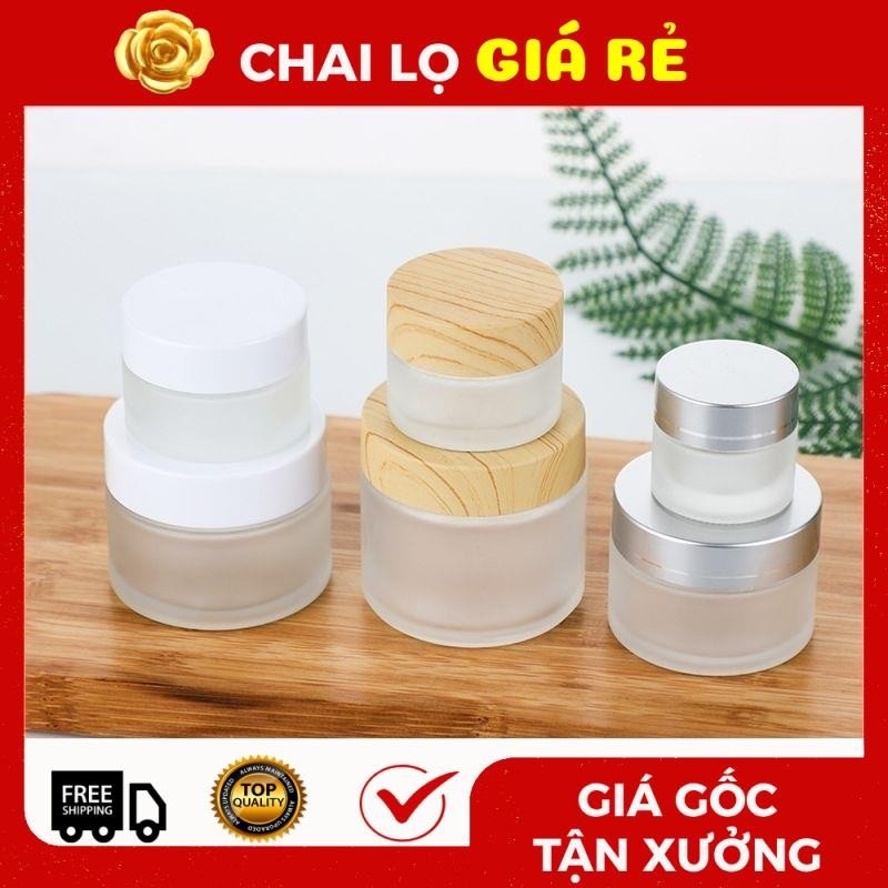 Hủ Hộp Đựng Kem Thủy Tinh Mờ 5g,10g,15g,20g,30g,50g Đựng Mỹ Phẩm , Phụ Kiện Du Lịch Top Rẻ ...