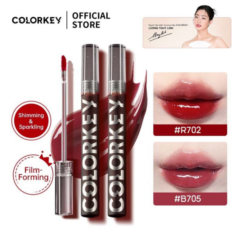 COLORKEY Son tint bóng Colorkey dạng lỏng lâu trôi glasting water tint ...