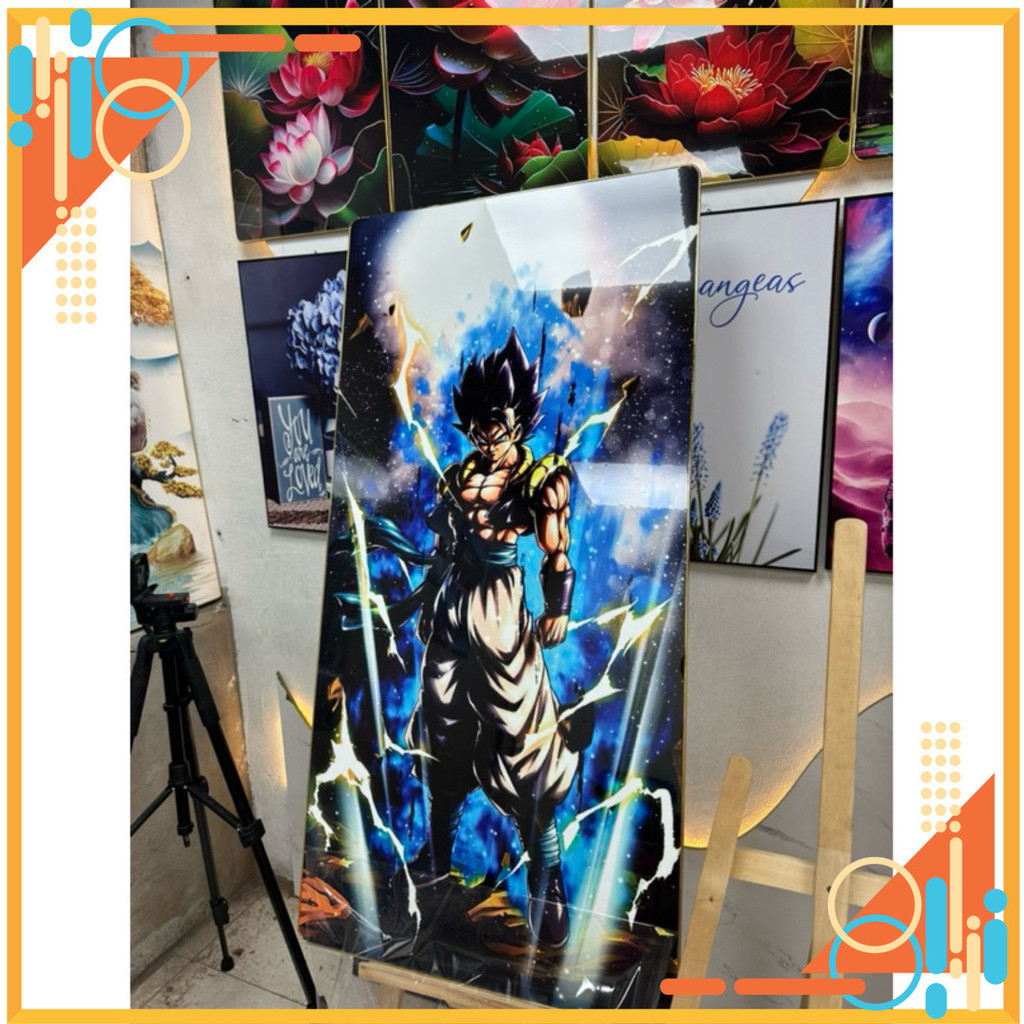 Tranh tráng gương Dragon Ball, tranh Songoku, Vegeta TGTTT | Shopee ...