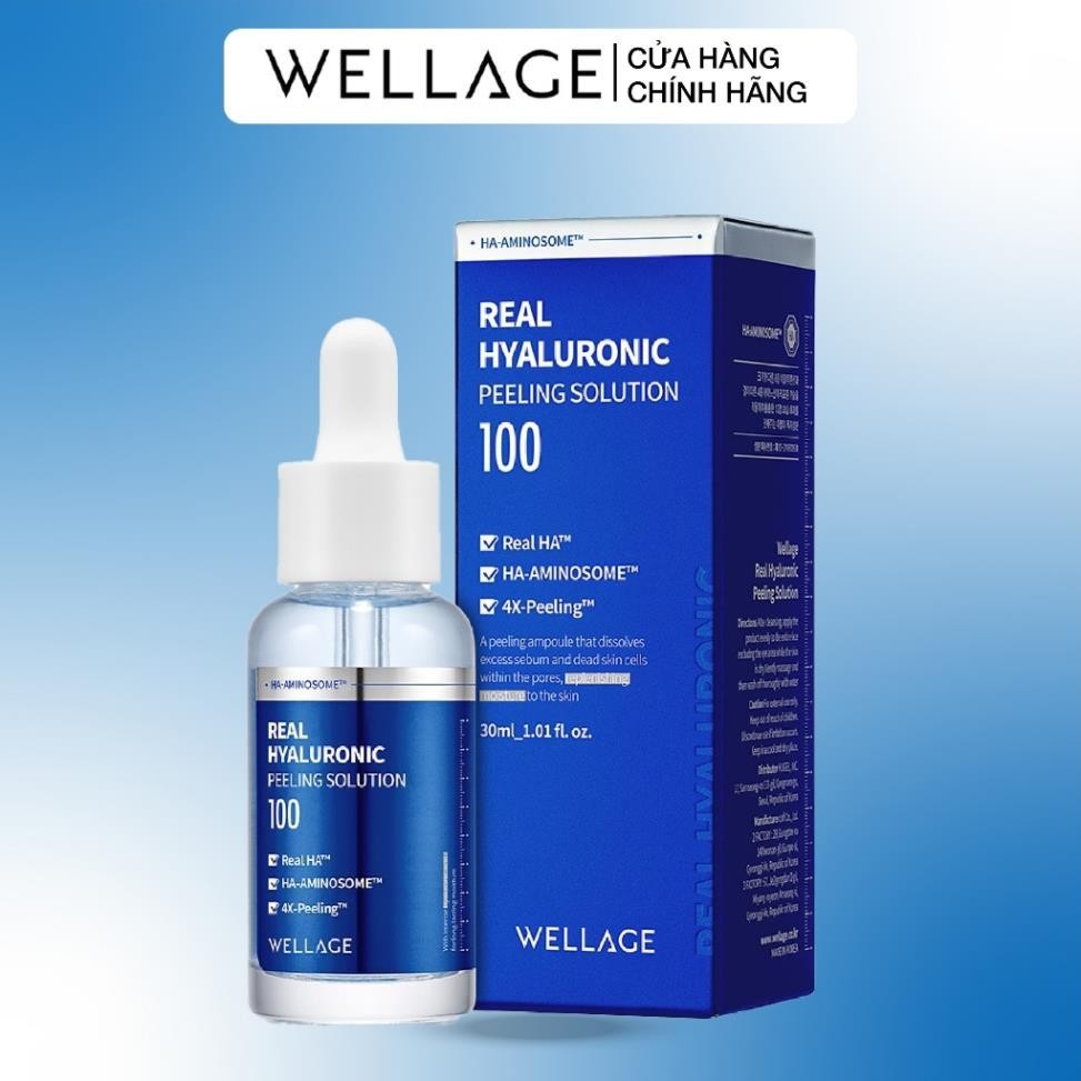 Tinh chất Wellage Real Hyaluronic Peeling solution (Dung tích 30ml ...