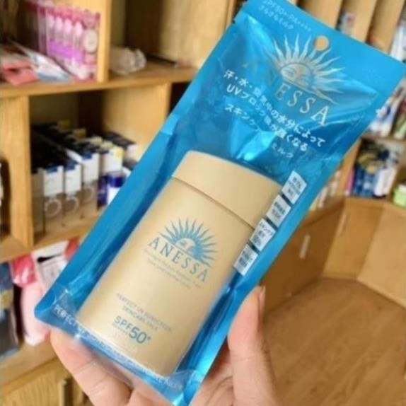 Kem chống nắng Anessa Perfect UV Sunscreen Skincare Milk SPF 50+ PA++++ 60ml | Shopee Việt Nam