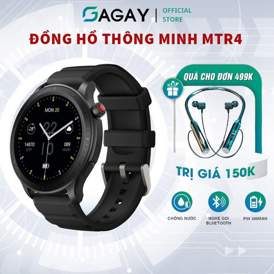 Đồng Hồ Thông Minh Smart Watch MTR4 Đồng Hồ Thể Thao Đo Nhịp Tim Xem ...