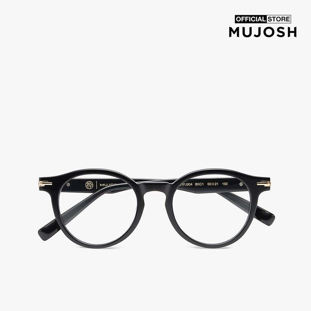 MUJOSH - Gọng kính tròn unisex bản vừa thời trang MJ101FJ004-BKC1 ...