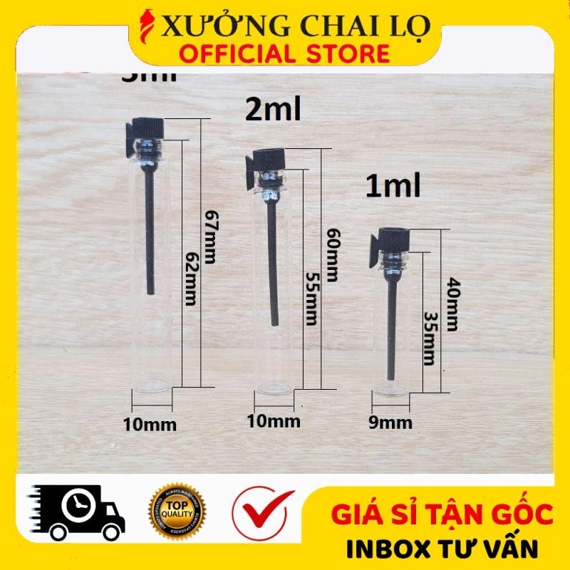 [Combo 50c] Chai Lọ Chiết Nước Hoa ️BUÔN SỈ RẺ ️ Ống Chiết Mẫu Thử Nước Hoa 1ml 2ml 3ml Dùng ...