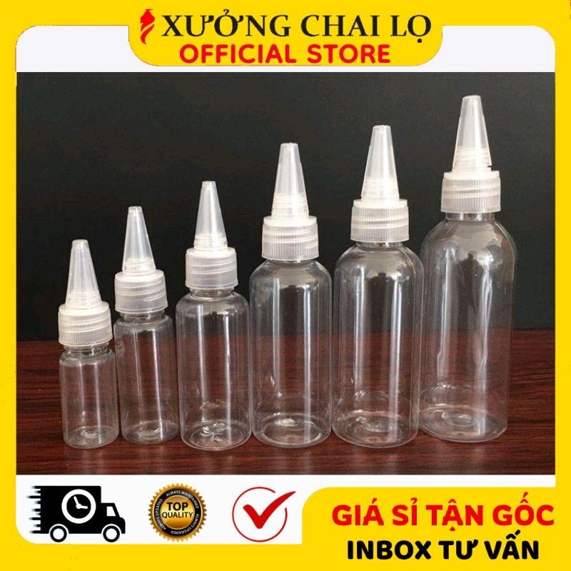 Chai Nhựa Nút Nhọn ️BUÔN SỈ RẺ ️ [20ml,30ml,50ml,100ml,150ml,200ml,250ml,300ml] Chai Lọ Chiết ...