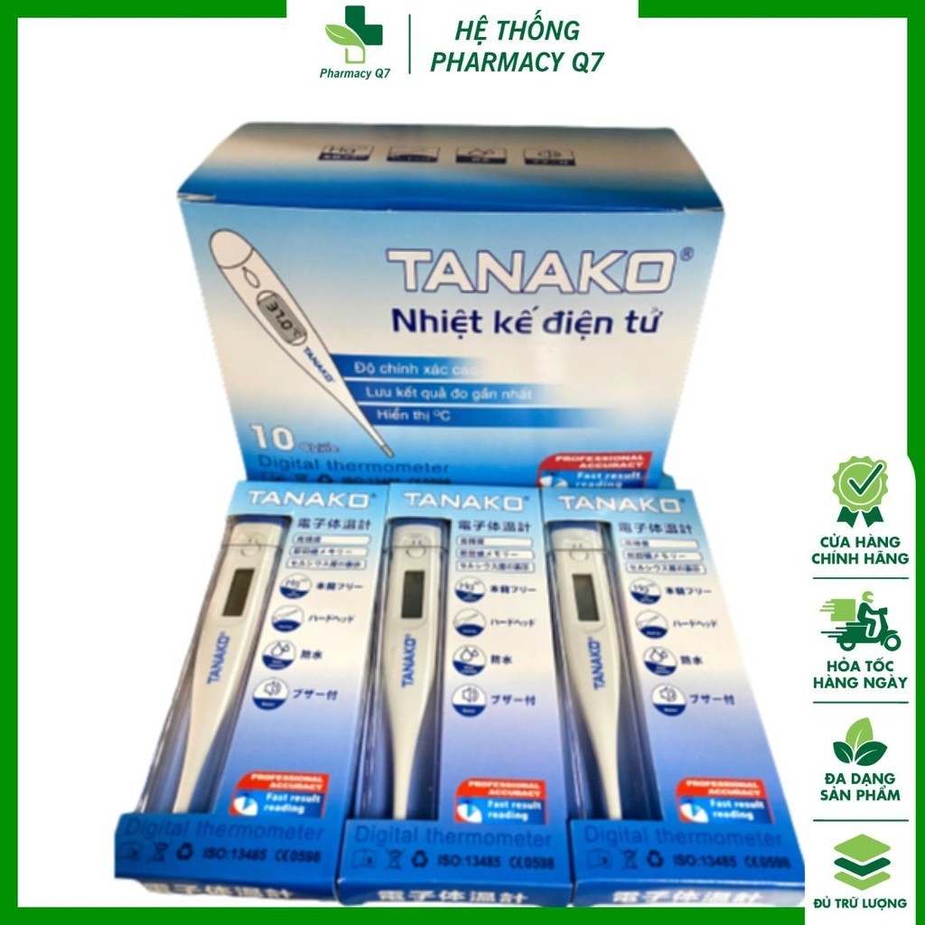 Nhiệt kế điện tử Tanako cho kết quả đo nhiệt độ nhanh, an toàn và chính ...